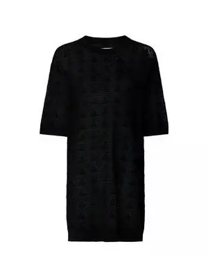 Loulou De Saison Knitted Crewneck Top - Black