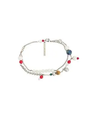 Dries Van Noten Freshwater Pearl And Semiprecious Stone Bracelet - Multi