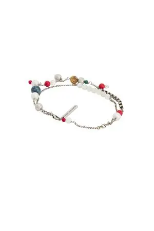 Dries Van Noten Freshwater Pearl And Semiprecious Stone Bracelet - Multi