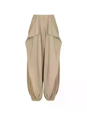 Balmain Beige Tapered Trousers - Neutrals