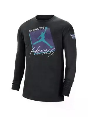 Nike X Nba Charlotte Hornets Courtside Max 90 T-shirt - Black