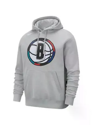 Nike X Nba Brooklyn Nets Jersey Hoodie - Grey