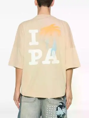 Palm Angels Logo-print Drop-shoulder T-shirt