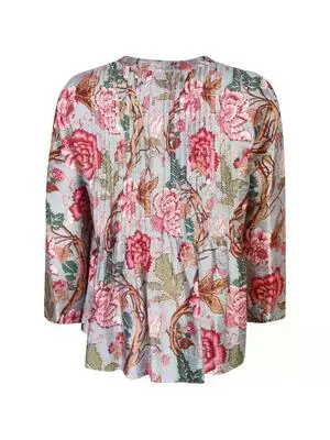 PHILIPPA 1970 Stella Floral-print Pleated Blouse