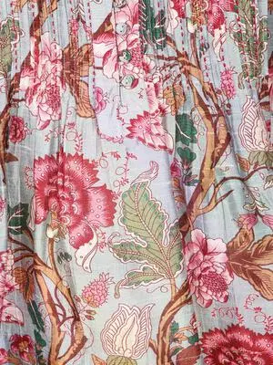 PHILIPPA 1970 Stella Floral-print Pleated Blouse