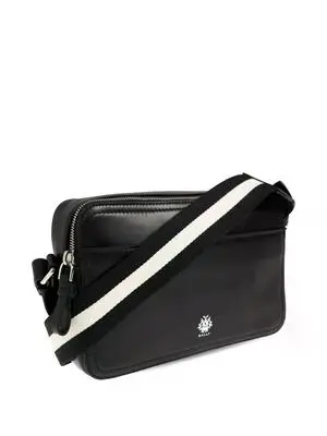 Bally Ray Logo-print Leather Messenger Bag