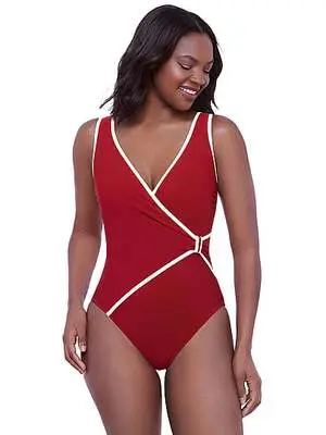 Victoria's Secret Miraclesuit Ave One-piece Swimsuit - Red