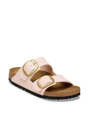Pink Buckled Sandals For Men