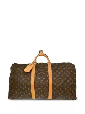 LOUIS VUITTON 55 Keepall Monogram Holdall - Brown