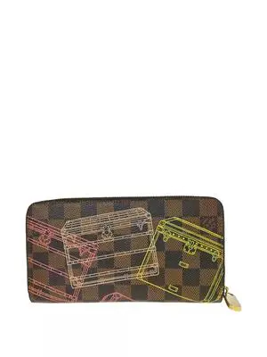 LOUIS VUITTON 2014 Long Trunk Zippy Patterned Wallet