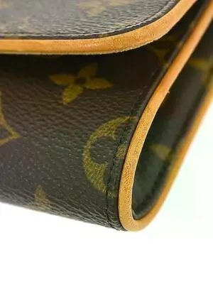 LOUIS VUITTON Monogram Pochette Twin Gm Clutch Bag