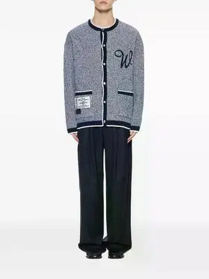 WOOYOUNGMI Logo Embroidered Buttoned Cardigan