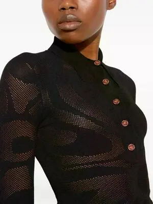 Emilio Pucci Seamless Jacquard Marmo Polo Shirt