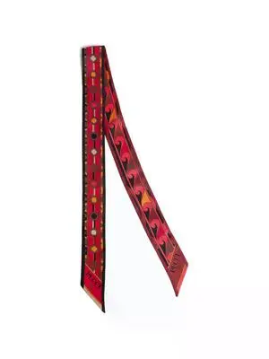 Emilio Pucci Mixed-print Silk Twill - Red