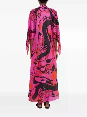 Emilio Pucci Orchidee Print Cotton Kaftan