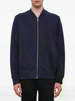 Kenzo Zip-fastening Sweatshirt With Tiger Embroidery - Blue
