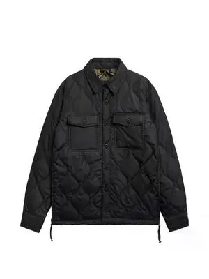 Taion Quilted Ripstop Shirt - Black