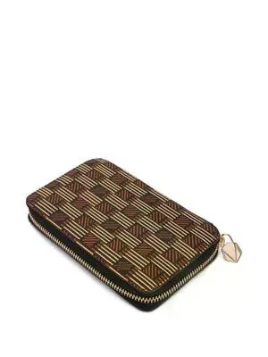 Moreau Signature-pattern Zip Wallet
