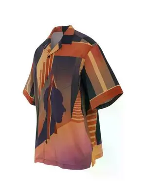 EGONLAB Buttoned Short-sleeve Shirt