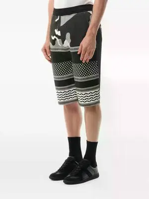 Neil Barrett Camouflage Print Drawstring Shorts