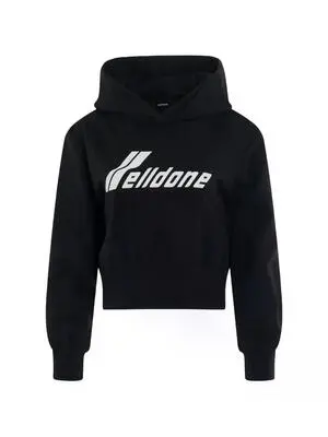 We11Done Cropped Logo Hoodie