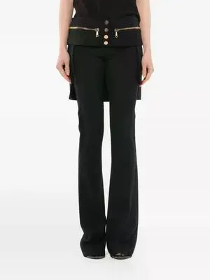 Givenchy Zip-detail Buttoned Trousers - Black