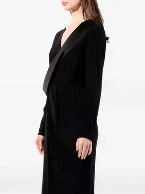 Balenciaga Draped Satin Panel Dress