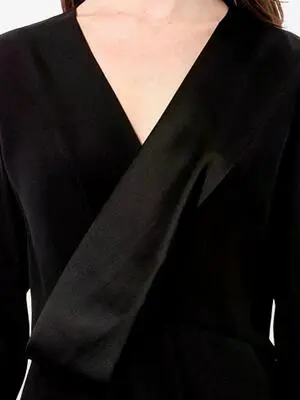 Balenciaga Draped Satin Panel Dress