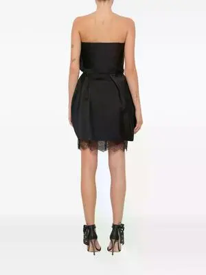 LANVIN Strapless Lace Detail Midi Dress