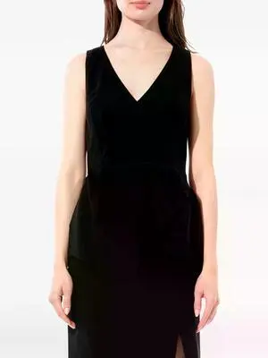 Balenciaga Sleeveless V-neck Midi Dress