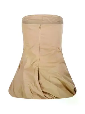 LAMRONS Strapless Square-neck Top - Neutrals