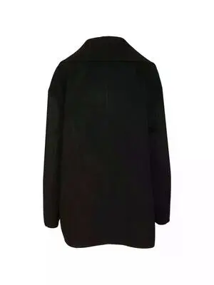 Max Mara Double-breasted Notch-lapel Coat - Black