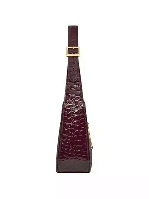 Saint Laurent Le 5 À 7 Crocodile-effect Leather Shoulder Bag