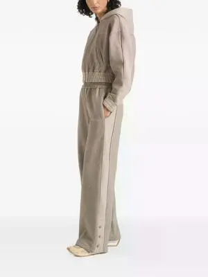 Manière De Voir Wide-leg Popper Joggers - Neutrals