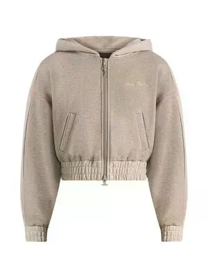 Manière De Voir Rayna Relaxed Zip Through Hoodie - Neutrals