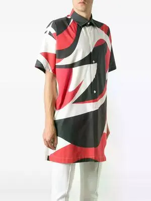 Alexander McQueen Abstract-print Short-sleeve Shirt