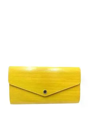 LOUIS VUITTON 2016 Epi Sarah Wallet Long Wallets - Yellow