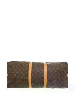 LOUIS VUITTON Monogram Keepall Bandouliere 55 Travel Bag