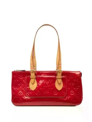 LOUIS VUITTON Monogram Vernis Rosewood Avenue Shoulder Bag - Red