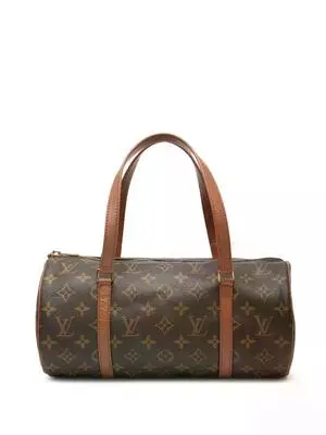 LOUIS VUITTON 1991 Monogram Papillon 30 Handbag - Brown
