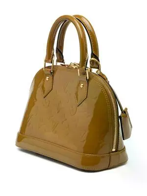 LOUIS VUITTON Monogram Vernis Alma Bb Satchel