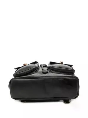 Gucci Calfskin Bamboo Drawstring Backpack