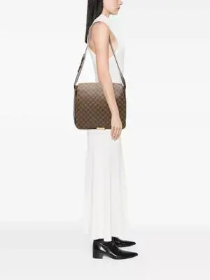 LOUIS VUITTON 2002 Damier Ebene Bastille Crossbody Bag
