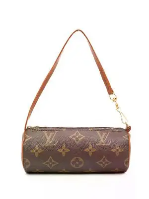 LOUIS VUITTON Monogram Papillon Pochette Handbag - Brown