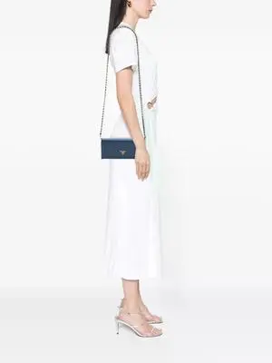 Prada Saffiano Leather Wallet On Chain Crossbody Bag