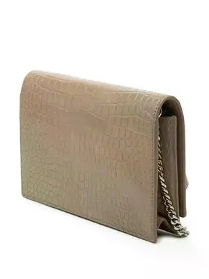 Saint Laurent Monogram Kate Tassel Wallet On Chain Crossbody Bag - Brown