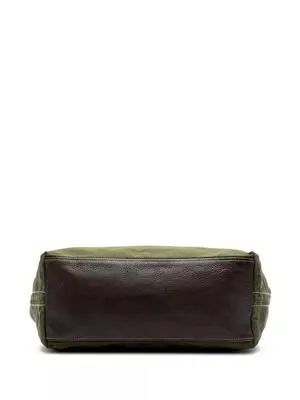 Prada Tessuto And Leather Tote Bag