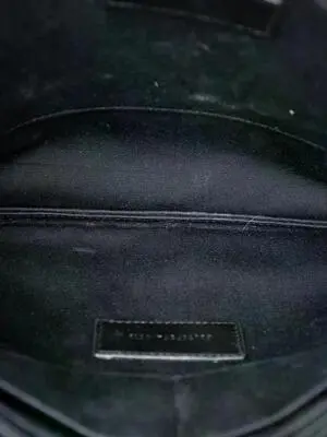 Saint Laurent Glittered Leather Zipped Tablet Pouch Clutch Bag