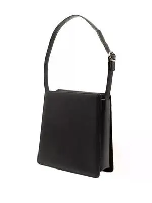 Burberry House Check Trimmed Leather Shoulder Bag