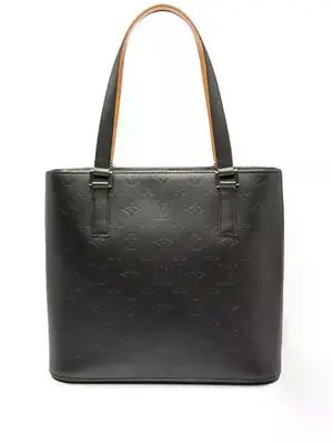 LOUIS VUITTON Monogram Mat Stockton Tote Bag - Grey